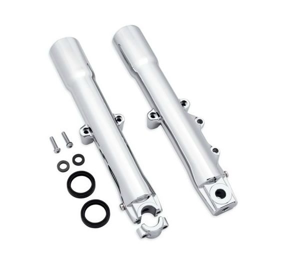 FL Softail Chrome Lower Fork Sliders LCS45500014 - LCS Motorparts
