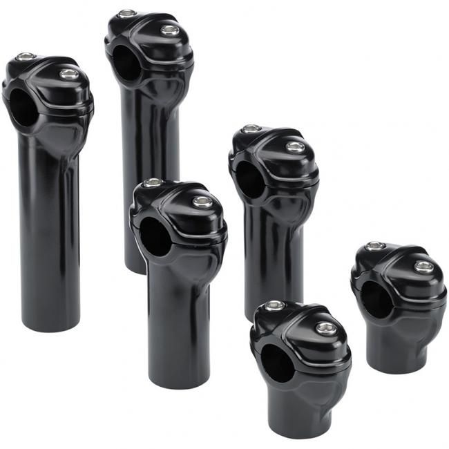 GORDO RISERS BLACK - LCS Motorparts